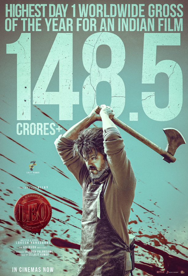 Leo becomes highest day one worldwide grossing Indian movie of 2023 ...